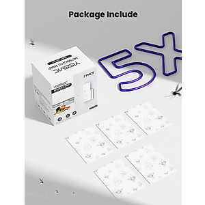 YISSVIC Fruit Fly Sticky Traps 5PCS Gnat Traps Bug Traps Gnat Killer for Indoor Outdoor House Kitchen Mosquitos Flying Insects