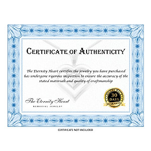 18k Gold Finish Cremation Jewelry Urn Heart Pendant Memorial Keepsake Locket Necklace for Ashes and 20" Gold Chain, The Eternity Heart