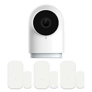 Aqara Security Camera Hub Indoor G2H Pro Plus 3 Door and Window Sensor, 1080p HD HomeKit Secure Video Indoor Camera, Night Vision, Two-Way Audio, Zigbee Hub