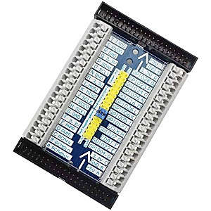 DKARDU Cascade Expansion Board Module 40-pin+40 Pin Female - Female Rainbow Ribbon Cable with Dupont Cable for Raspberry Pi 4/3/2/1