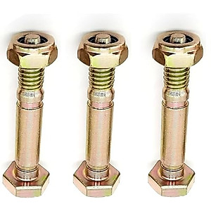 (3/Pack) 51001500 51001 Snow Blower Shear Pin Bolts and Nuts Replacement Ariens Rotary John Deere AM136890 AM122156