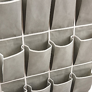 EZOWare Over the Door Hanging Organizer, 24 Large Pockets Multipurpose Hanging Storage for Pantry, Closet, Bathroom, Shoes, toys - Pack of 1