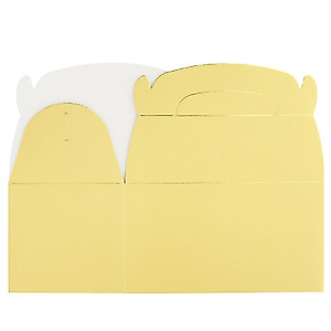 Juvale Gold Gable Boxes for Birthday Treats, Wedding Party Favors (6.2 x 3.6 x 3.4 In, 24 Pack)