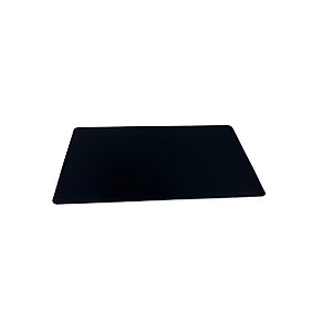 Kussiny, 100 Pack Black Metal Business Cards Blank Engraved Name Card Sublimation Aluminum