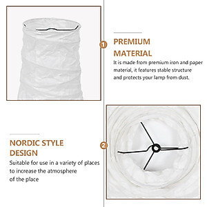 Paper Stand Lampshade Simple Home Lampshade Chic Light Shade Beautiful Lampshade Decorative Light Cover Lamp Accessory Paper Lamp Cover Floor Lamp Cover Fashionable Lampshade