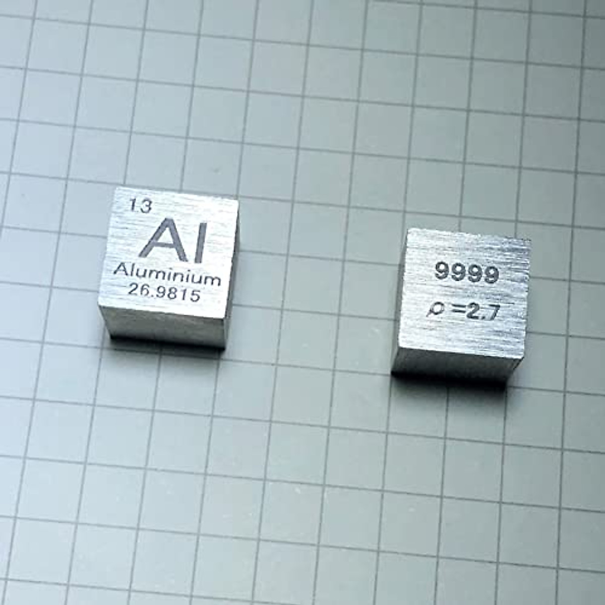 GOONSDS Element Cube - Metal Density Cubest for University Lab and Student Gift Ornament Collection,Aluminum al