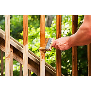 6 Inch Extra-Wide Paint Brush Large Block Stain Brushes Heavy-Duty Household Bristle Paint Brush for Walls, Dusting, Masonry, Wood Deck and Fence Stain Applicator by Magimate