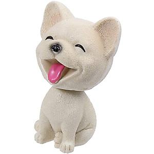 Taotenish French Bulldog Bobblehead Toy, Resin Dog Ornament - Home Office Decoration, 9x5x5.5cm