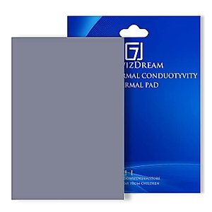 GowizDream Thermal Pad 15.8W/mK 100x50x1.5mm,Non-Conductive High-Temperature Resistance Silicone ThermalPad,High Thermal Conductivity Gap Filler for Laptop,Heatsink,Air Conditioner,GPU,LED & PS4