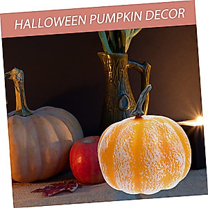 Garneck 14pcs Foam Pumpkin Artificial Vegetable Artificial Harvest Decoration Fall Harvest Table Centerpiece Autumn Fall Decorations Realistic Fake Pumpkins Faux Pumpkins Plant Halloween