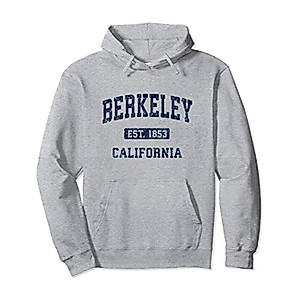 Berkeley California CA Vintage Athletic Sports Design Pullover Hoodie