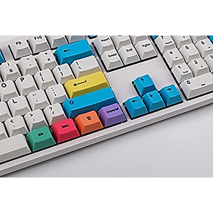 KOKOYAKA Dye Sublimation Keycaps | Cherry Profile for Custom Merchanical Keyboard | 139 Keys (Chalk)