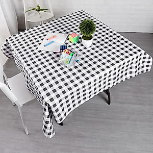 Baby Splat Floor Mat for Under High Chair/Arts/Crafts by CLCROBD, 51" Waterproof Anti-Slip Food Splash Spill Mess Mat, Washable Carpet Protector Mat and Table Cloth (Plaid)
