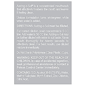 Astring-O-Sol Mouthwash Concentrate, 8 Ounces