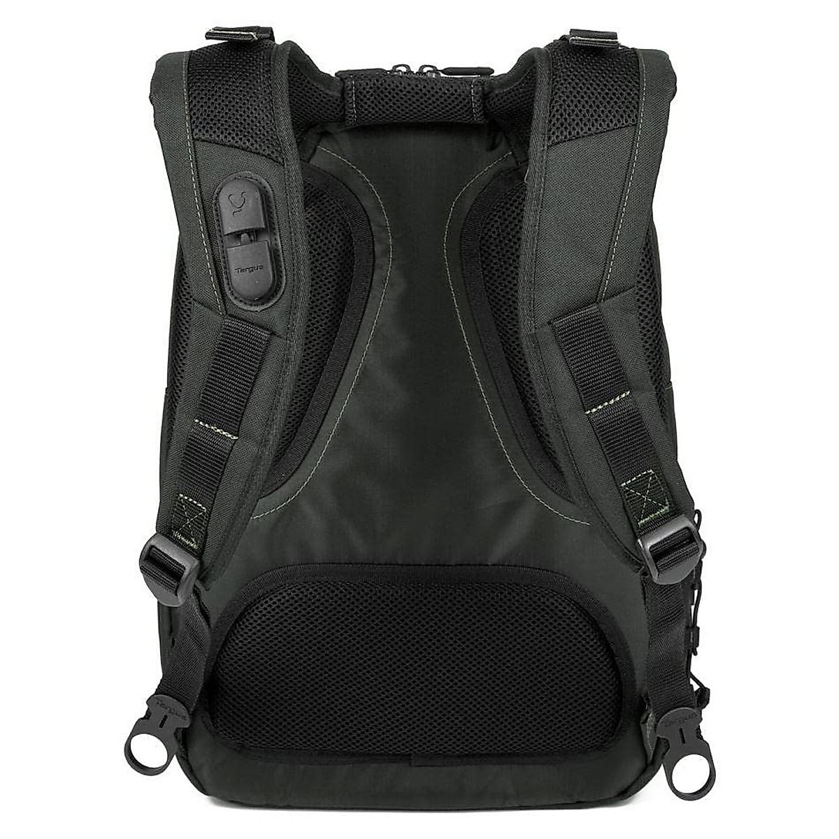 Targus EcoSpruce business Travel Laptop Backpack,15.6 inch EcoFriendly 27L waterprof work+school+computer laptop bag, Recycled fabric, MP3 Commuters rucksack, Briefcase Bag Women/ Men (TBB013EU) Black