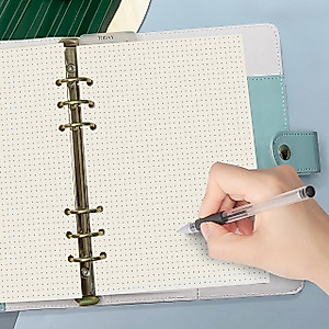 A5 Planner Inserts, Spiral Notebook Refills, 6 Ring Binder Refills, A5 Binder Refills Paper Page, Dot Paper for Filofax, Harphia(A5 5.59 x 8.27'',Dotmattrix)