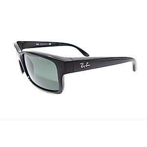 RB4151-601 Sunglasses Black w/Green Lens 59mm