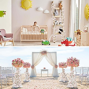 MAQIHAN 2PCS Cherry Blossom Garland - Hanging Cherry Blossom Vines Artificial Flowers Garland Sakura Vines Flower Decor for Wedding Party Decoration