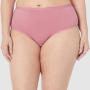 Amazon Essentials Women's Cotton Midi Brief Underwear (Available in Plus Size), Pack of 6, Warm Tones, Large