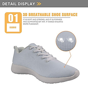 Upetstory Bulldog Print Women's Sneakers Tennis Shoes Lightweight Running Shoes Athletic Sneakers Gym Workout Walking