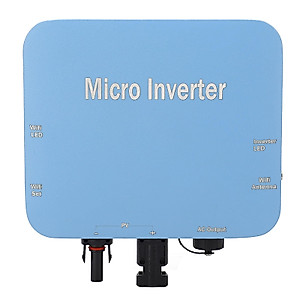 Solar Micro Inverter, 120V 230V WiFi Solar Grid Tie Inverter IP65 Waterproof, MPPT Pure Sine Waving Inverter Input 20V-60V Output 80V-280V, Automatic Recognition (300W)