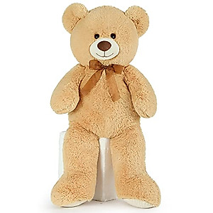 Toys Studio 36 inch Big Teddy Bear Cute Giant Stuffed Animals Soft Plush Bear for Girlfriend Kids, Tan