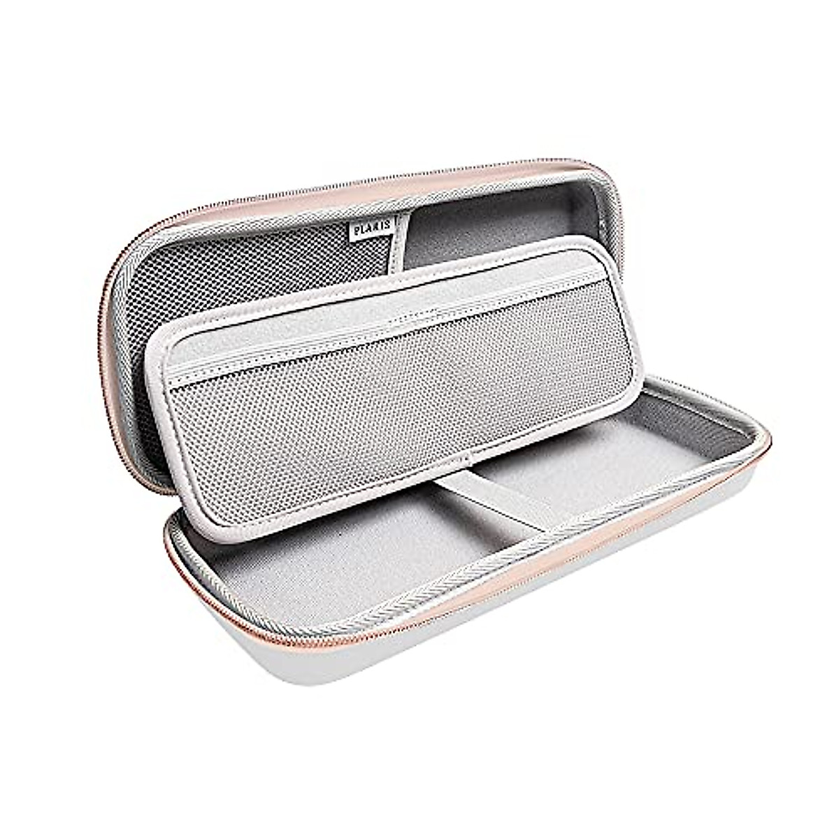 Plaris Stethoscope Case for Nurses Compatible with 3M Littmann/MDF/Omron Stethoscopes - Extra Room for Medical Bandage Scissors EMT Trauma Shears and LED Penlight, (Black)