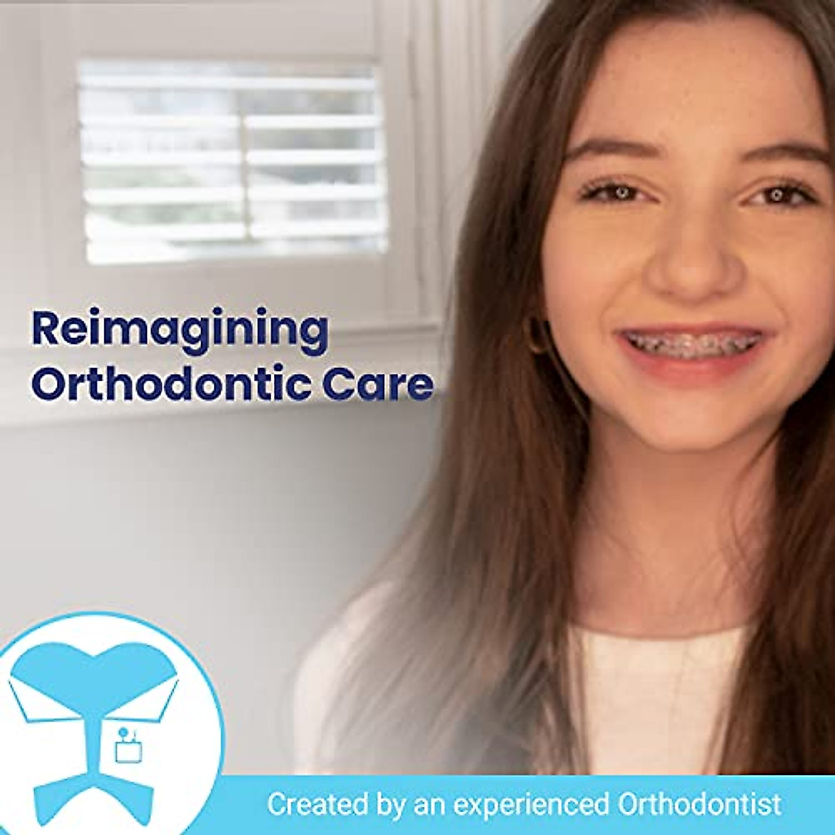 Ortho-buddy Orthodontic Toothbrush for Braces, Nylon Bristle Toothbrush for Teens & Adults with Braces, Brackets, and Wires for Regular & Interdental Cleaning of Teeth & Gums - Brown, Pack of 1