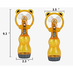 XIYUAN Portable Handheld Water Misting Fan- water spray fan-Misting Fan- Battery Operated Water Spray Mist Fan, Mini Fans for Travel, Outdoors, Hiking (Blue)