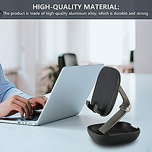 RensanR Adjustable Phone Stand,fit with All Phones and Pad,Portable Foldable Stand,Foldable Phone Stand,Phone Holder for Desk,Cell Phone Stand for Desk,2021 Cell Phone Stand,Phone Holder
