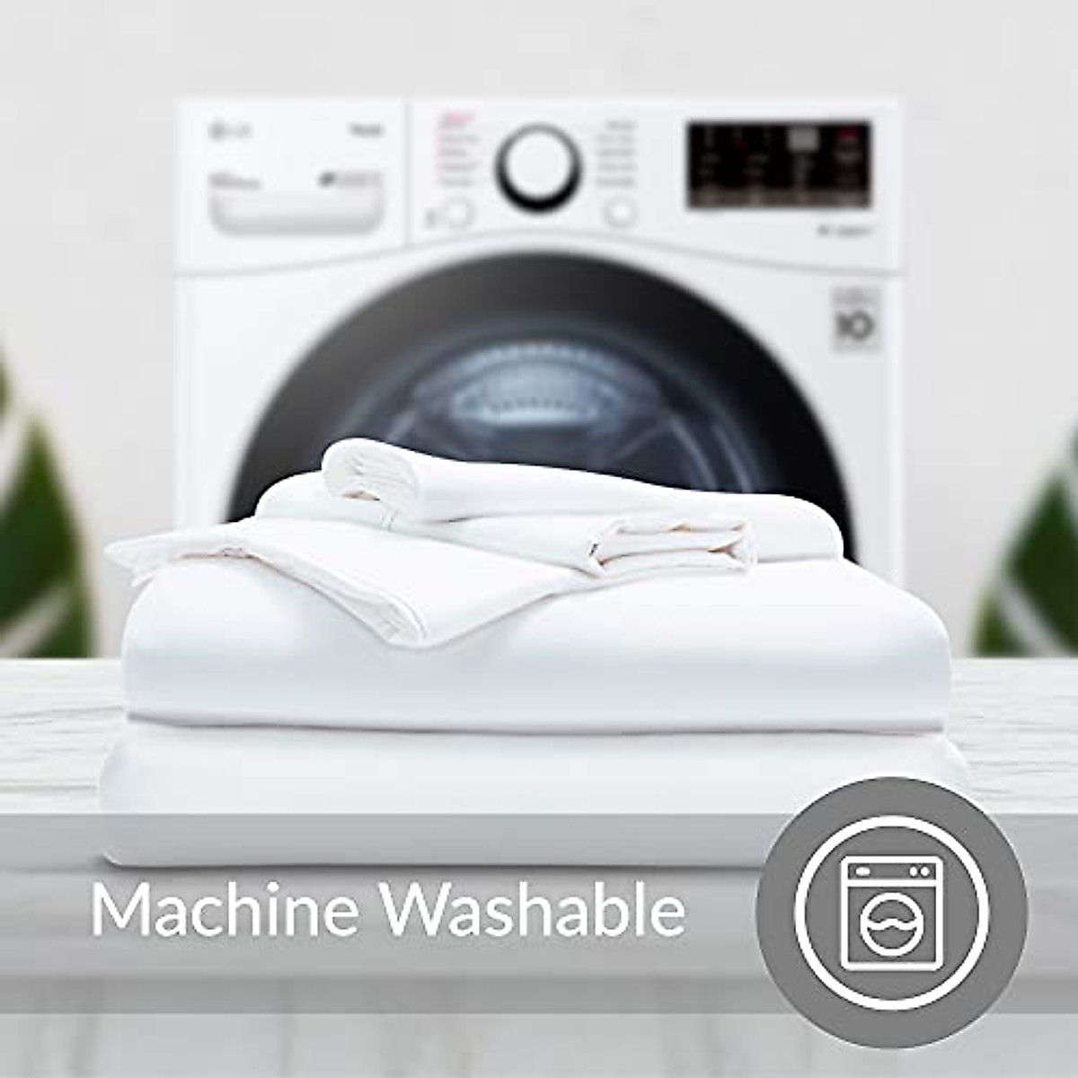 Cotton Farmhouse Comforter Set, King Size Bedding Sets, Dual-Sided Neutral Modern Design, with Boho Style Clipped Jacquard Stripes 3-Pieces /W Matching Pillow Shams (104x90 inches, White/Charcoal)