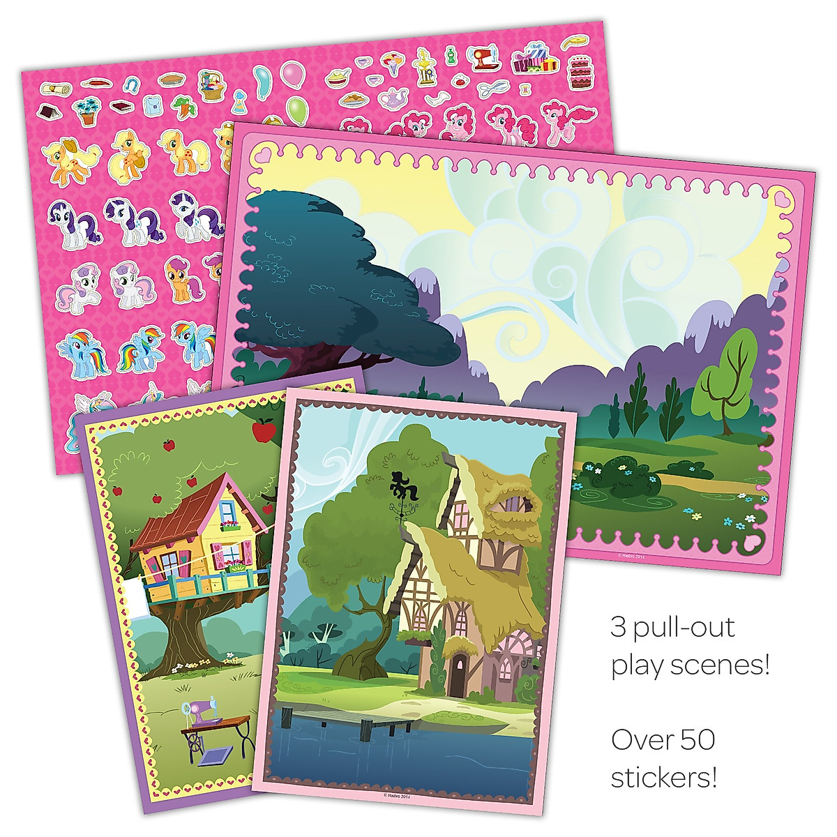 Bendon Publishing My Little Pony Sticker Scene Plus Book to Color