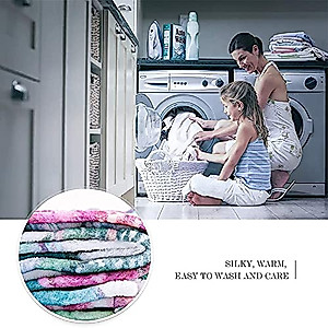 Abstract Particles Volleyball Green Personalized Blanket with Name Soft Cozy Throw Fleece Blankets for Couch Bed Traveling Camping Hiking Birthday Gift 50x60 Inch