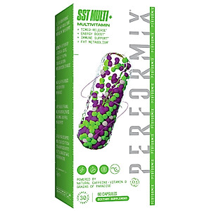 PERFORMIX - SST Multi+ Multivitamin - Natural Energy - Timed-Release - Immune System & Metabolic Support - Weight Goals - Caffeine, Biotin, Vitamin A, C, D, E, B6 & B12 - Women & Men - 60 Count