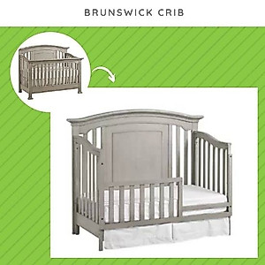 CC KITS Toddler Bed Safety Guard Rail for Munire & Echelon Convertible Cribs (Ash Grey)