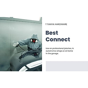 T TANYA HARDWARE Air Hose Fittings And Quick Connect Air Fittings, 1/4 Inch NPT Brass Female Air Coupler Plug (10 Piece) Industrial Type D, Air Compressor Fittings