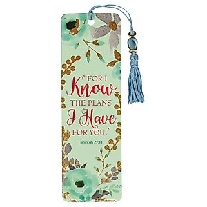 For I Know the Plans I Have for You Beaded Bookmark