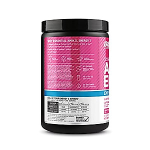 Optimum Nutrition Amino Energy Plus Electrolytes Energy Drink Powder, Caffeine for Pre-Workout Energy, Amino Acids / BCAAs for Post-Workout Recovery, Watermelon Splash, 30 Servings- Packaging May Vary