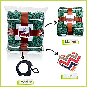 SUKOON Football Milestone Blanket for Baby Boy| Includes Frame and Bib | Large | 47"x40" | Personalized Monthly Baby Milestone Blanket for Newborn Baby Shower