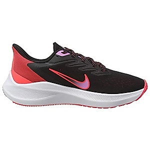 Nike Women's Road Running Shoe, Black Flash Crimson Beyond Pin, 7