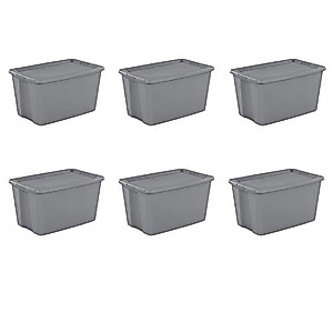 Sterilite 30-Gallon Tote Box, Titanium