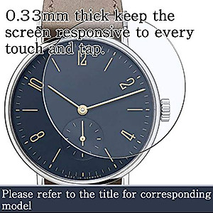 Puccy 3 Pack Tempered Glass Screen Protector, compatible with TAG Heuer Connected SBR8080.EB0284 Protectors Guard