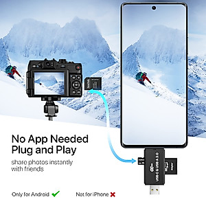 COCOCKA USB 3.0 SD and USB C Flash Memory Card Reader, Camera SD Card Adapter Converter for SDXC SDHC SD MMC TF RS- MMC Micro SDCard and UHS-I Cards Windows Smartphone Computer Laptop