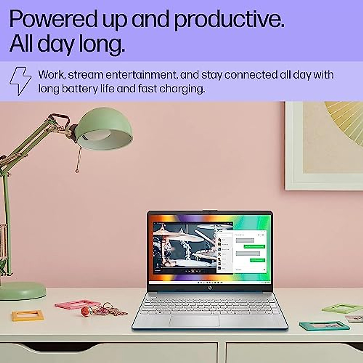 HP 15.6 Flagship HD Business Laptop Computer, Intel i3-1115G4 up to 4.1GHz (Beat i5-1035G4), 32GB RAM, 1TB NVMe SSD, Fast Charge, Numpad, Bluetooth, Wi-Fi, HDMI, Win 11, Spruce Blue, w/GM Accessory