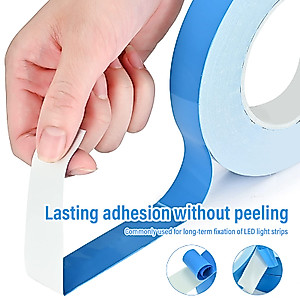 Thermal Tape, 25m x 20mm x 0.2mm Double Side Thermal Adhesive Tapes Cooling Pad Apply to Heatsink, LED, IGBT, IC Chip, Computer CPU,GPU, Modules, MOS Tube, SSD Drives