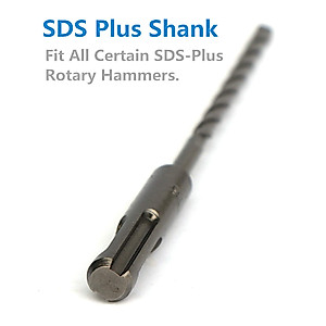 3PCS, SDS Plus Rotary Hammer Drill Bits, 1/2"x6"