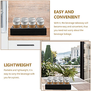 Bike Stand Bike Stand 8 Holes Drink Carrier for - Pearl Cotton Foam Cup Holder - Takeout Cup Cup Holder Tray for Coffee, Milk Tea, Hot or Cold Drinks Car Mount Car Mount