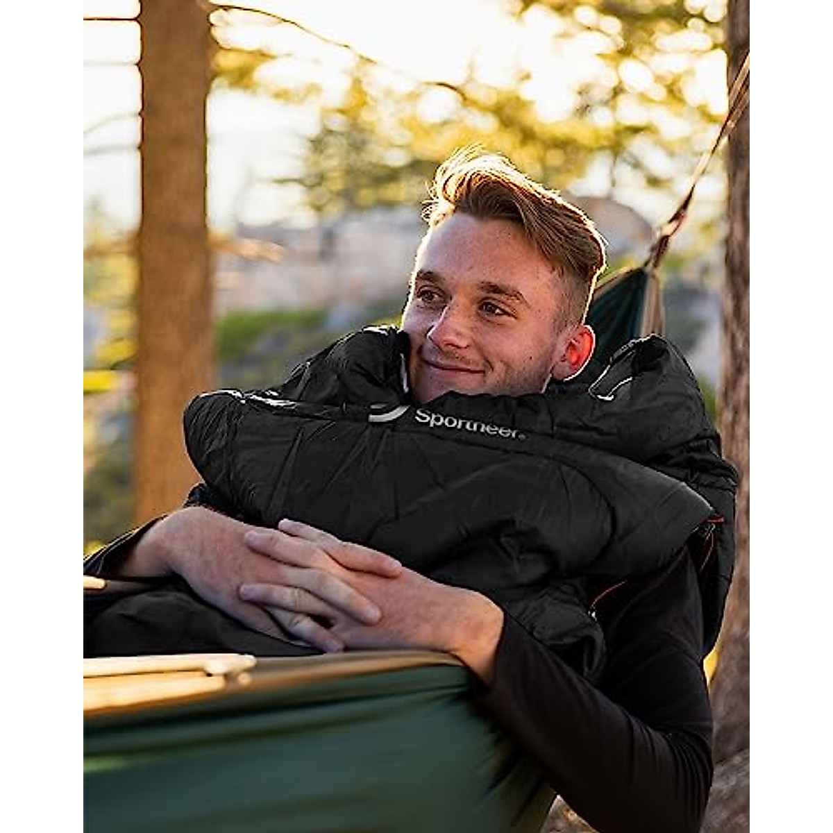 Sportneer Sleeping Bag - Wearable for Adults & Kids with Arm Zipper Holes in Cold & Warm Weather, Waterproof Portable Sleeping Bag for Camping, Hiking, Backpacking, Outdoor Travel