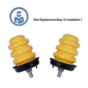 ONER Pair Of Rear Axle Bumper With Nuts，Compatible With 99-07 ChevySilverado 1500,99-07 GMC Sierra 1500,Replace# 15712438,523-049