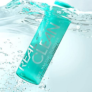 Real Techniques Real Clean In-The-Clear Eye Makeup Remover, Gentle Liquid Makeup Remover, Skin Repair Ingredients, Hyaluronic Acid & Vitamin C, Vegan & Cruelty-Free, 4 fl.oz./110 mL Bottle